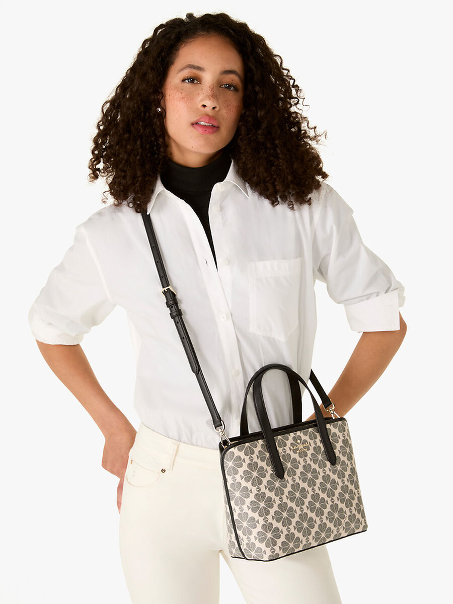 Spade Flower Spade Flower Pvc Small Tote BLACK | TOTES | Kate Spade ...