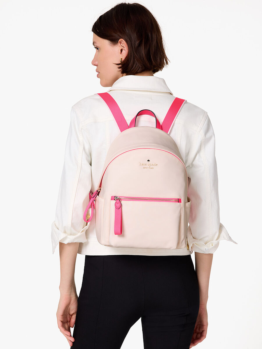 Chelsea Nylon Medium Backpack BLUSH CLOUD MULTI | HANDBAGS | Kate Spade ...