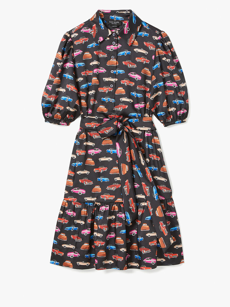 Cars Lake Dress BLACK | OUTLET | Kate Spade Australia
