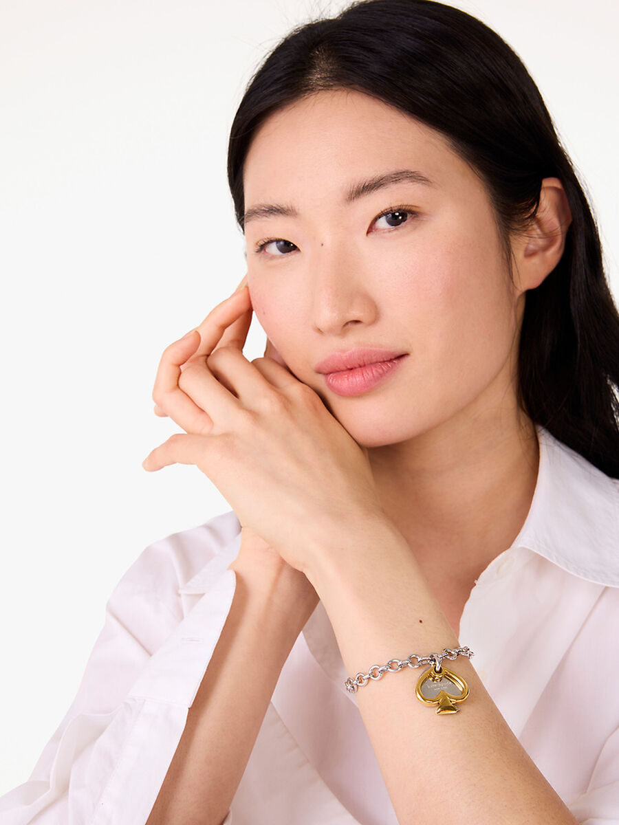Statement Spade Charm Bracelet SILVER GOLD | BRACELETS | Kate Spade ...