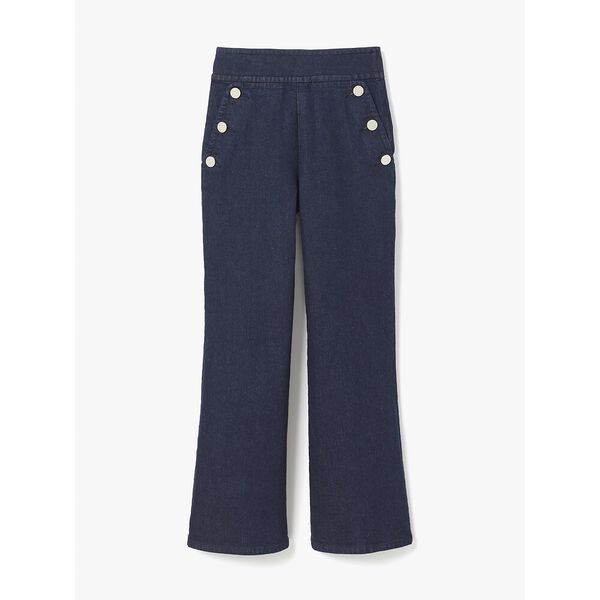 sailor denim pant indigo | CLOTHING | Kate Spade Australia