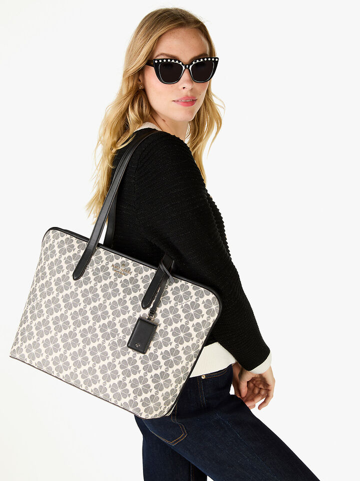 Spade Flower Spade Flower Pvc Tote BLACK | TOTES | Kate Spade Australia