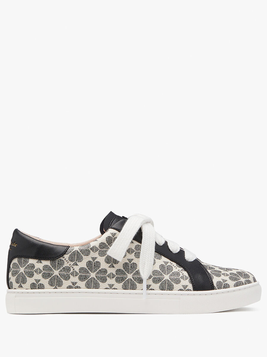 Erin Spade Flower Sneaker BLACK | SNEAKERS | Kate Spade Australia