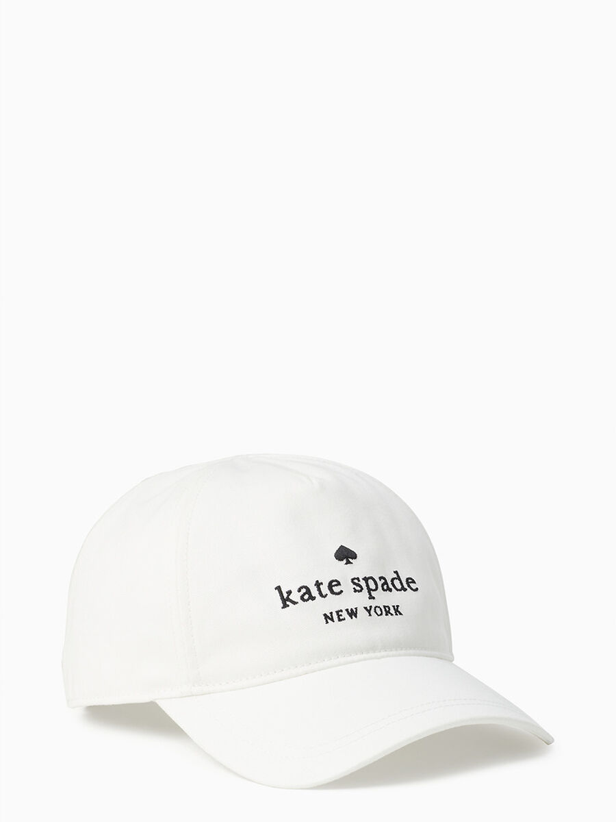 Stacked Logo Baseball Cap Cream | ACCESSORIES | Kate Spade Australia